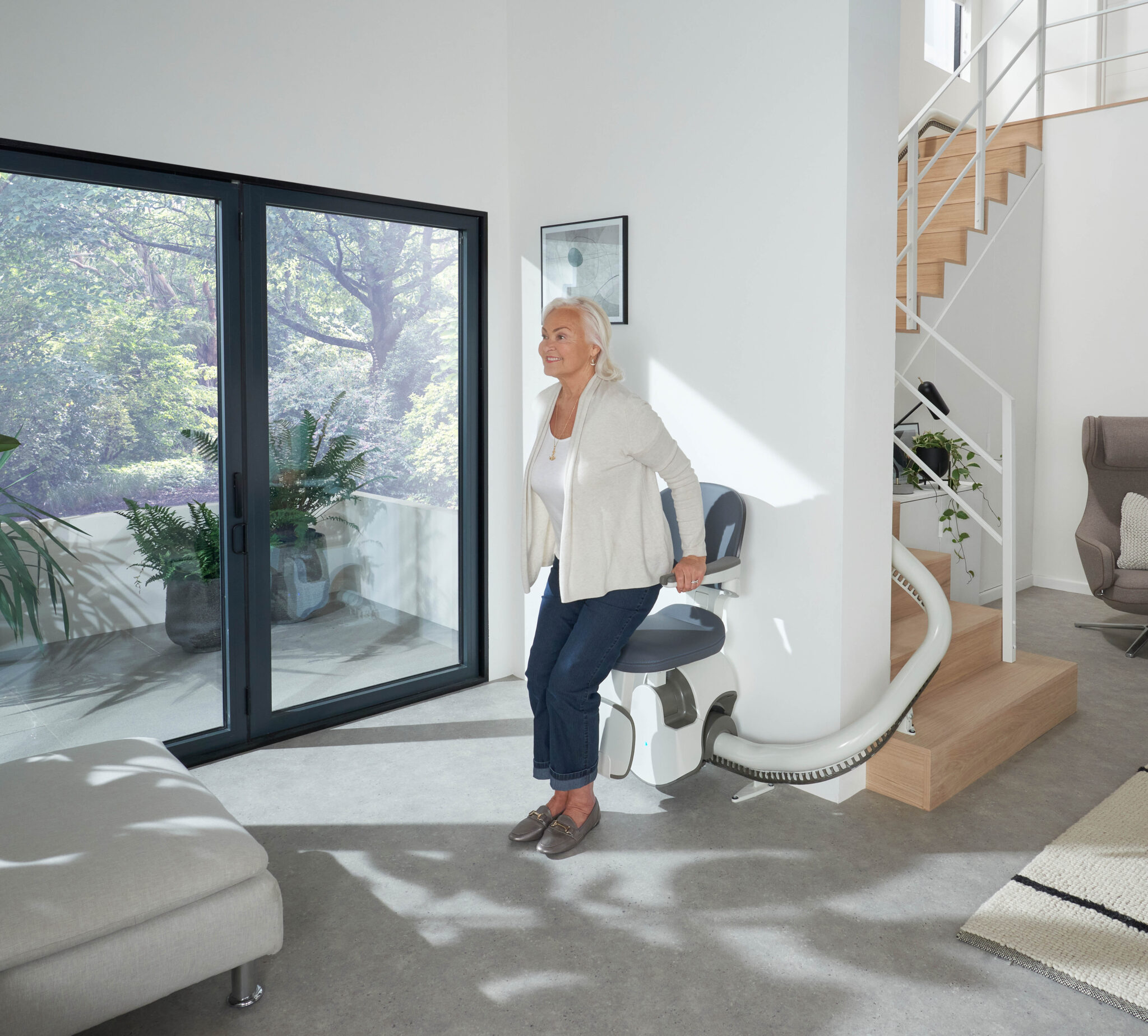 Flow X Custom Curved Stairlift | Premium Installation by Mobility123